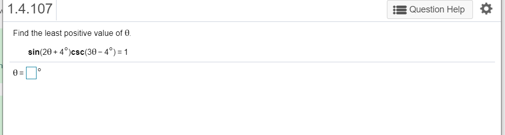 Solved 1.4.107 Question Help Find the least positive value | Chegg.com