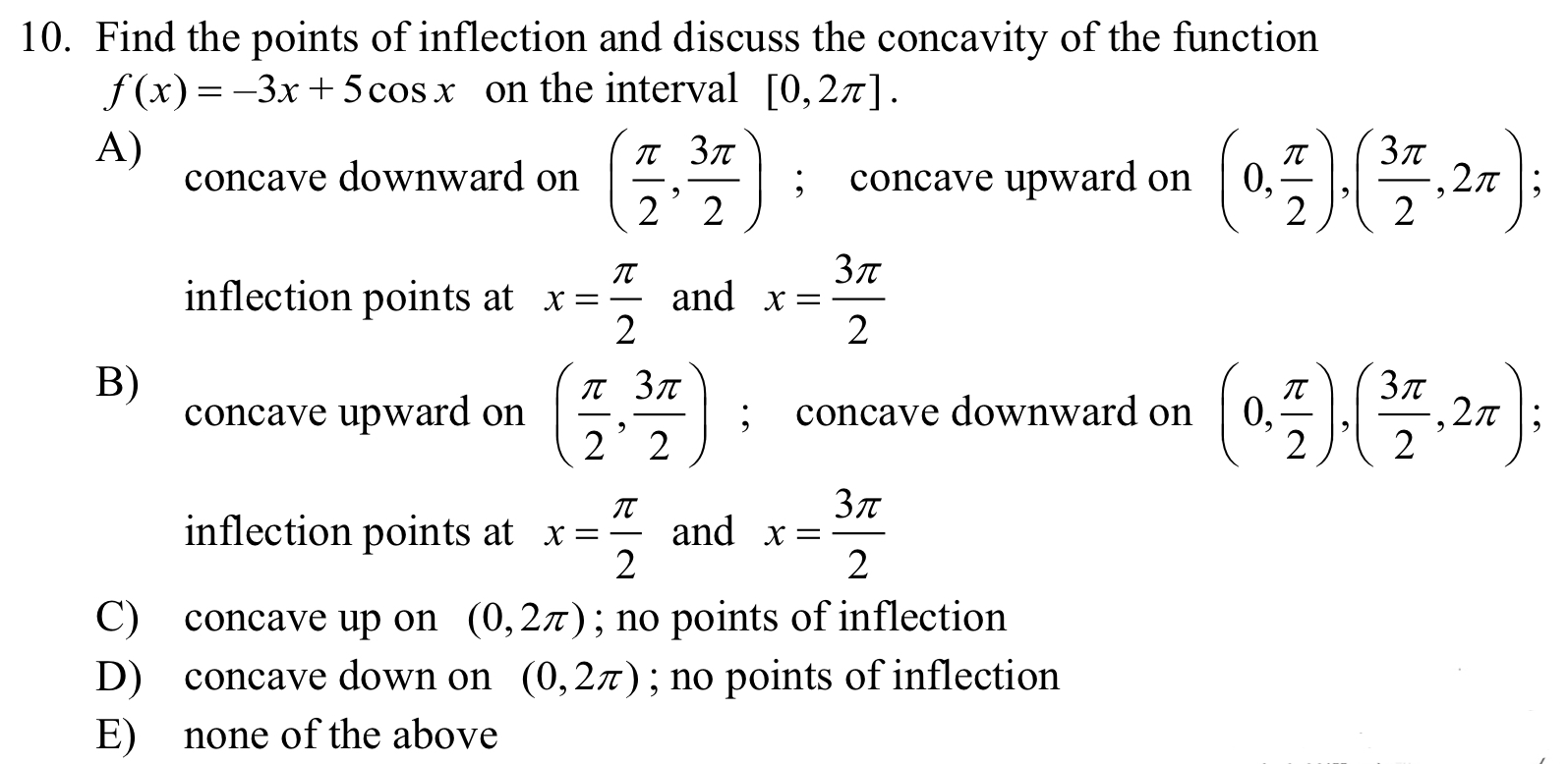 Solved Find the points of inflection and discuss the | Chegg.com