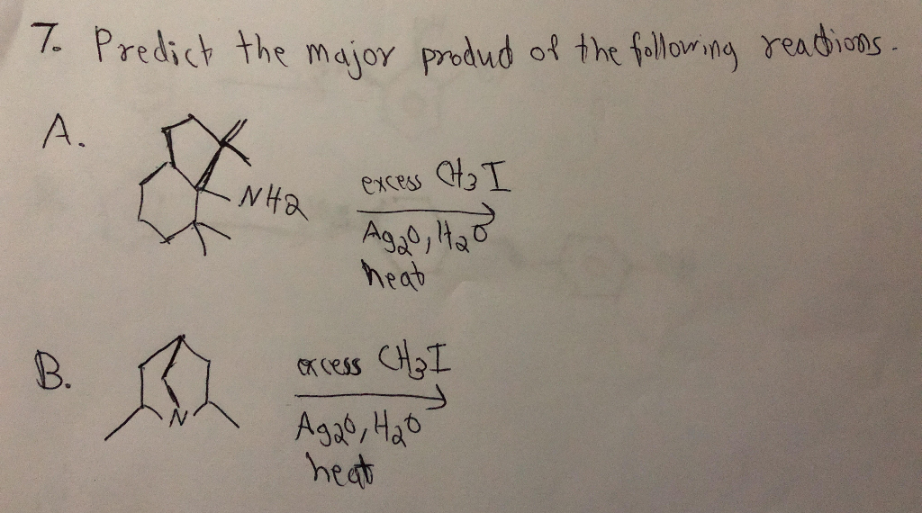 Solved Predict the major product of the following reactions. | Chegg.com