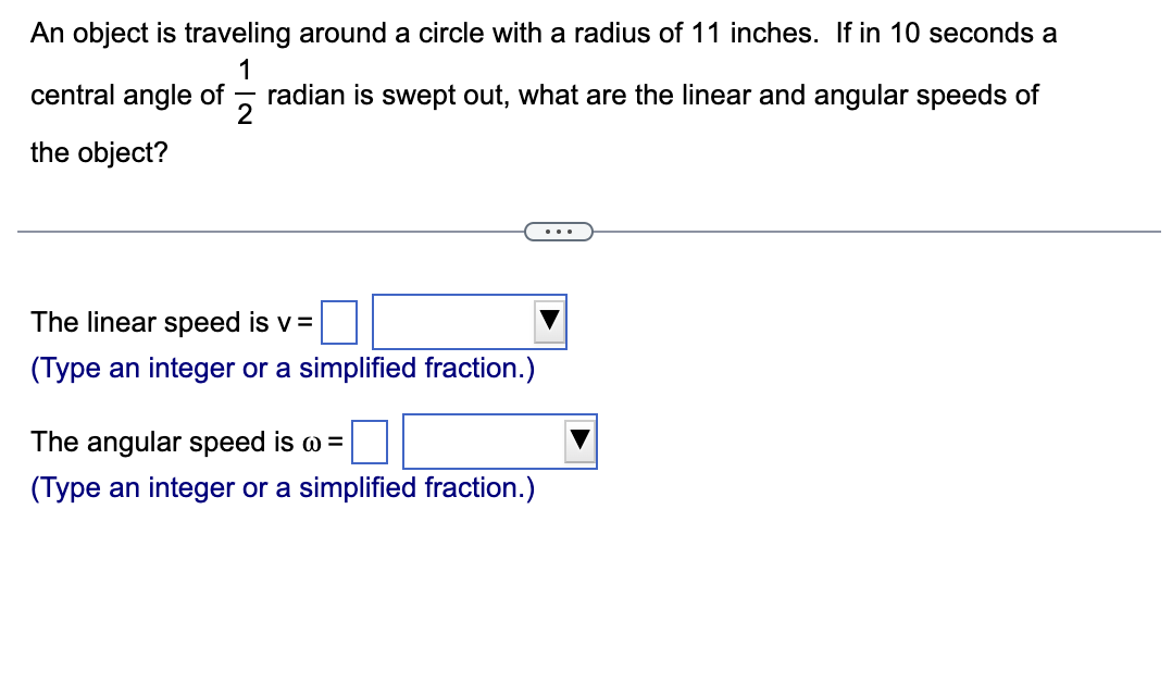 Solved An object is traveling around a circle with a radius | Chegg.com