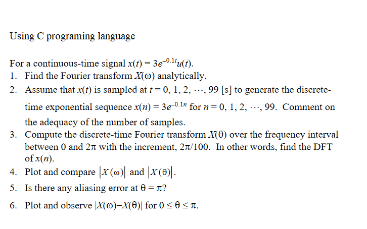 Solved In C Programing Language In C Programing Language In 9497