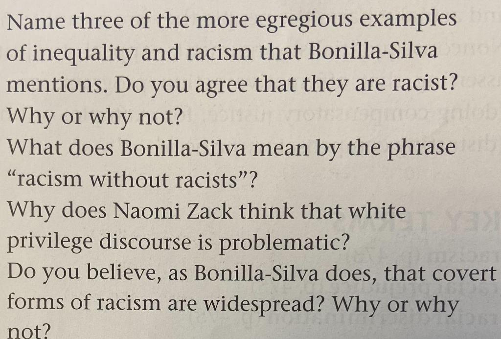 Name three of the more egregious examples of | Chegg.com