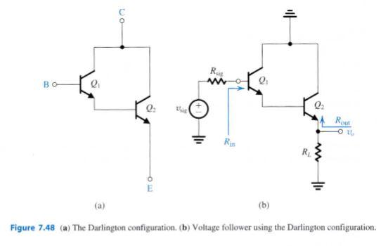Solved 7.87 For the Darlington follower in Fig. 7.48(b) let | Chegg.com