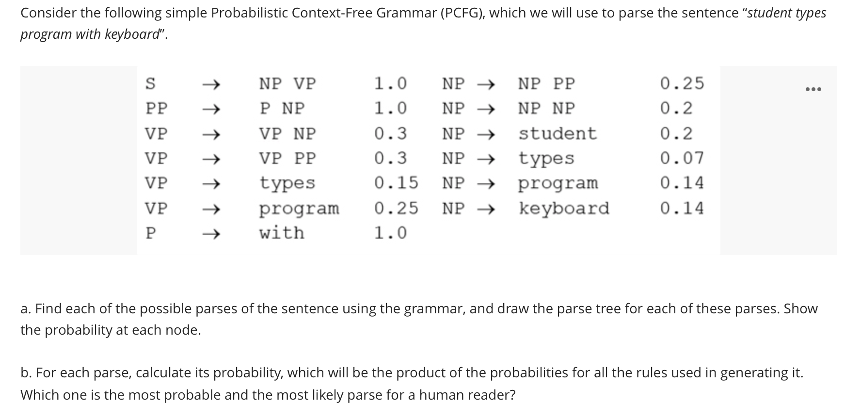 Solved Consider the following simple Probabilistic | Chegg.com