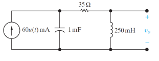 Solved a) Find the s-domain expression for Vo in the | Chegg.com