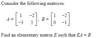 Solved Consider the following matrices. A = 1 −2 −3 5 , B = | Chegg.com
