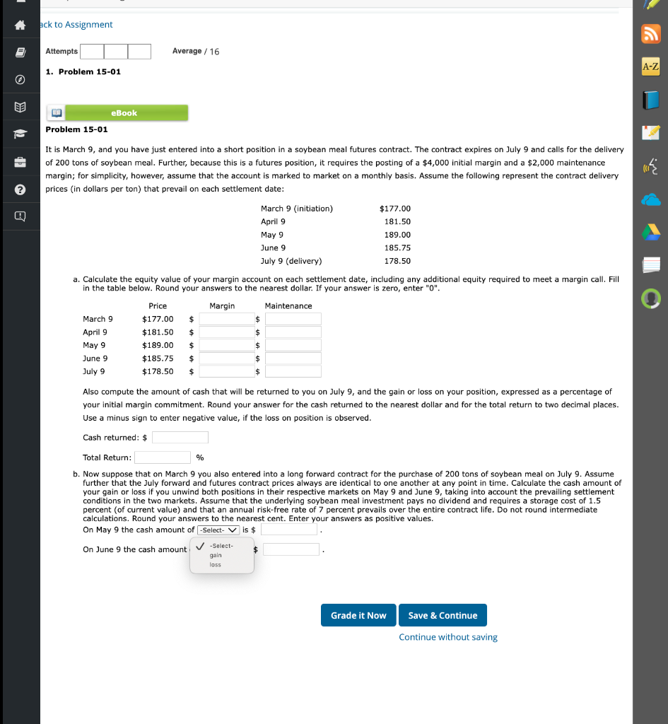 1. Problem 15-01 Problem 15-01 It is March 9, and you | Chegg.com