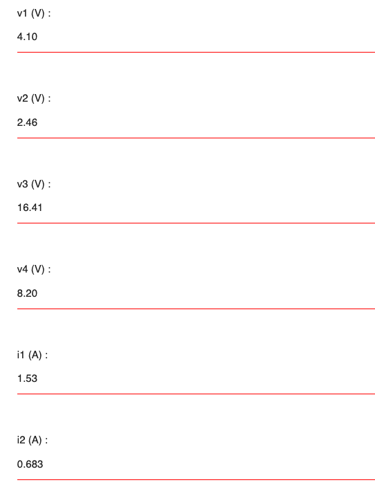 Solved Determine the voltages v1,v2,v3 and v4 and the | Chegg.com
