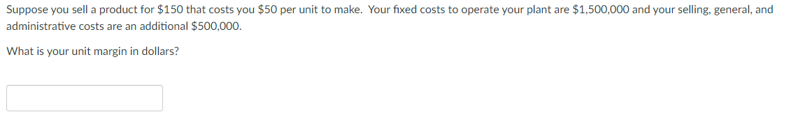 Solved Suppose you sell a product for $150 that costs you | Chegg.com