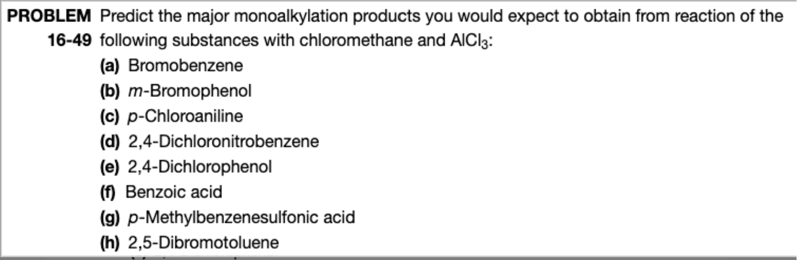 Solved 16-49. ﻿Predict the major monoalkylation products you | Chegg.com