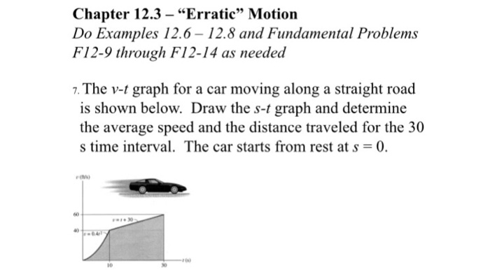 Solved Chapter 12.3-“Erratic” Motion Do Examples 12.6- 12.8 | Chegg.com