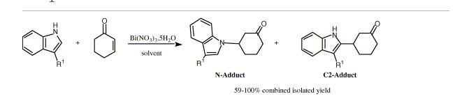 Solved Bi(NO,)3.5H,O solvent C2-Adduct N-Adduct 59-100% | Chegg.com