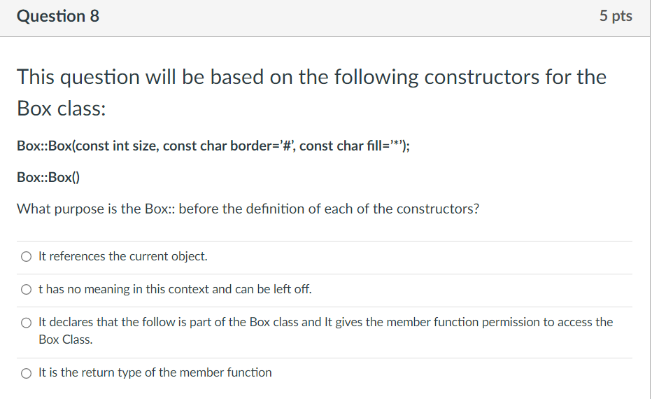 Solved This question will be based on the following | Chegg.com