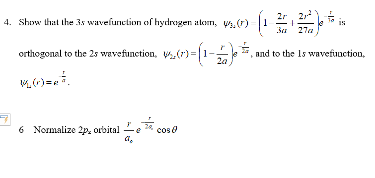 Solved Determine the average values of () and (-2) for 2s | Chegg.com