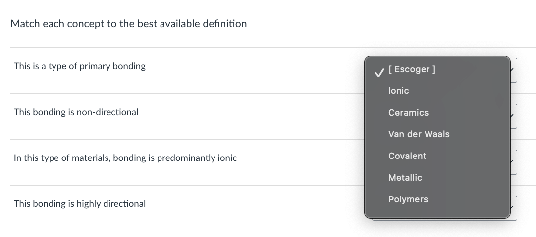 Solved Match each concept to the best available definition | Chegg.com