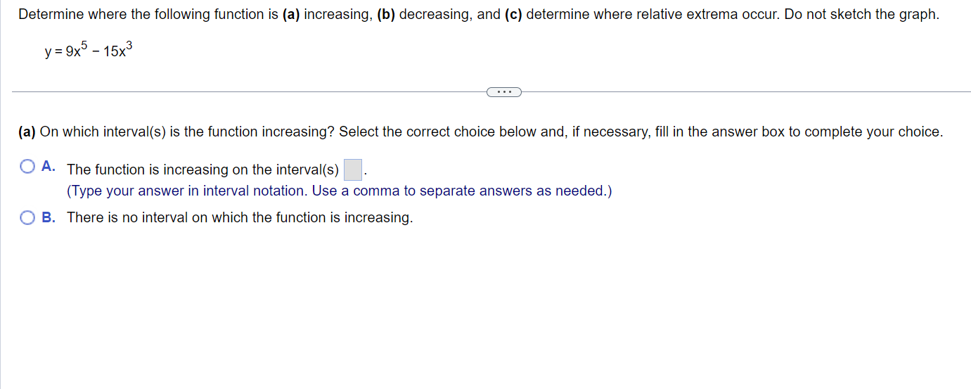 Solved Determine Where The Following Function Is A