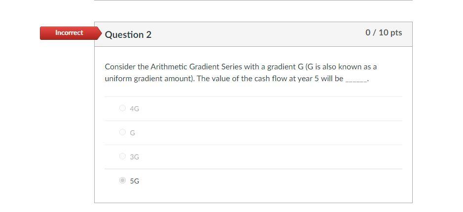 Solved Incorrect Question 2 0 / 10 pts Consider the | Chegg.com