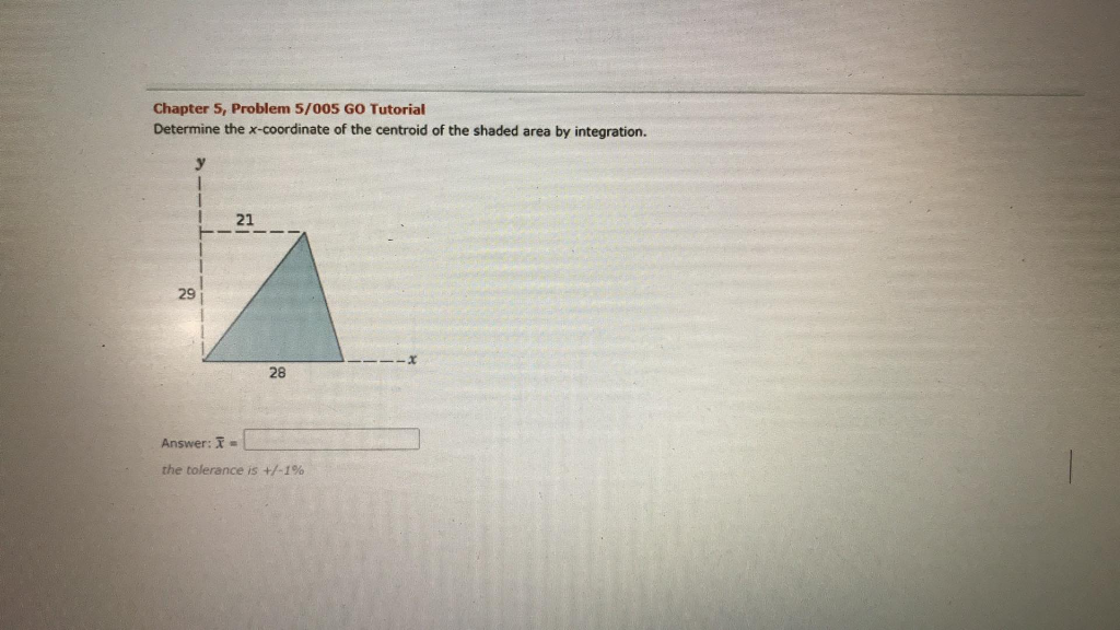 Solved Determine the x-coordinate of the centroid of | Chegg.com