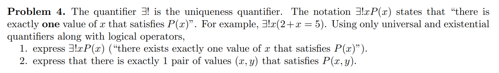 Solved I don't quite understand how quantifiers and logical | Chegg.com