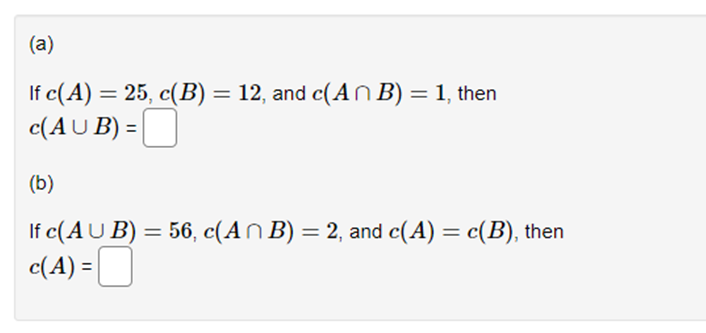 Solved Find the number of elements in A1∪A2∪A3 if there are | Chegg.com