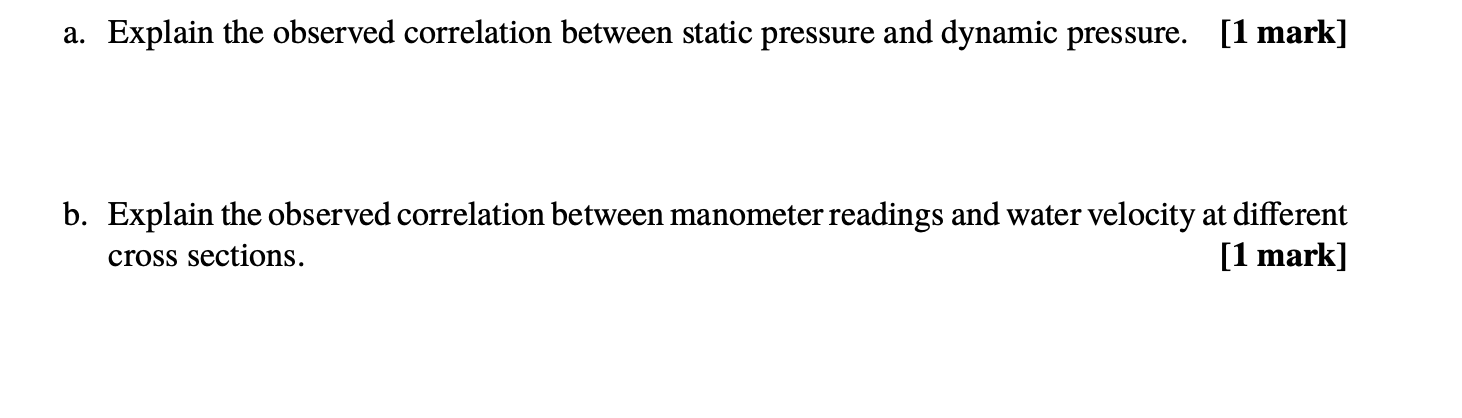 Solved a. Explain the observed correlation between static | Chegg.com