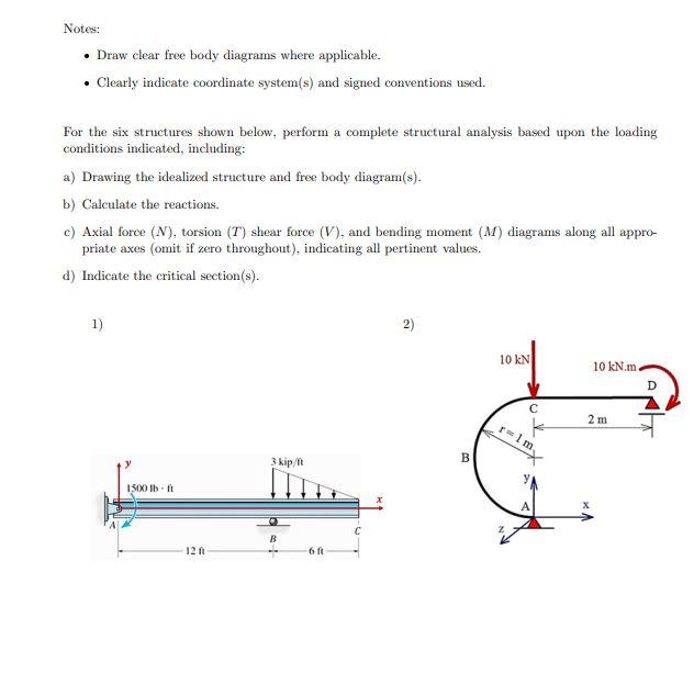 Solved For the six structures shown below, perform a | Chegg.com
