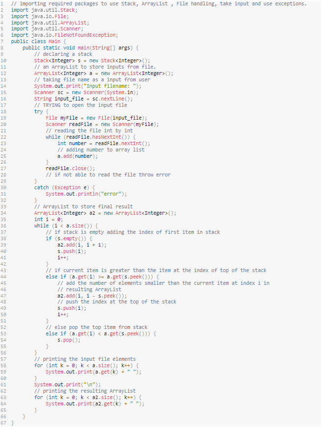 Solved In the code, input is taken from a file. I am trying | Chegg.com