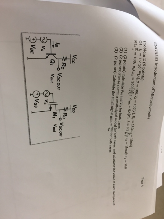 Solved ENGR353 Introduction of Microelectro nics Problem 2 | Chegg.com