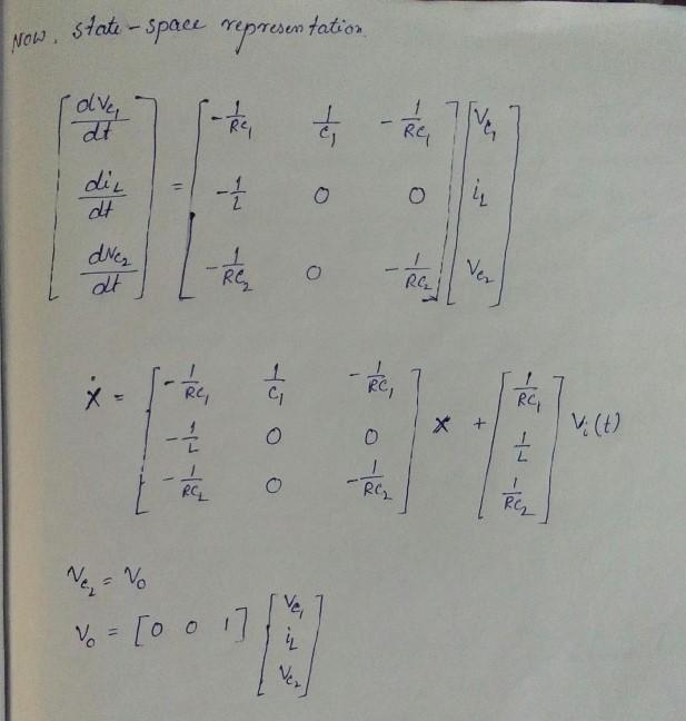Solved Use MATLAB to generate the state space representation | Chegg.com