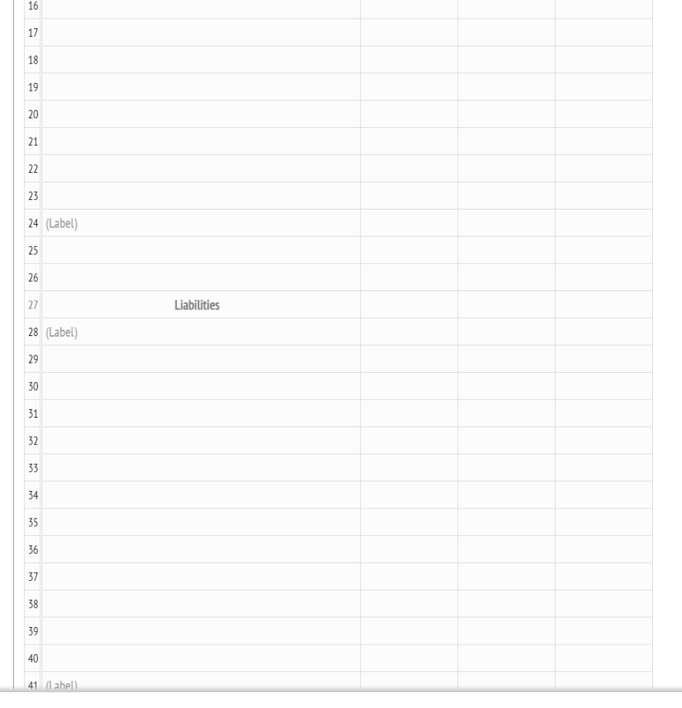Solved Instructions Chart of Accounts Labels and Amount | Chegg.com