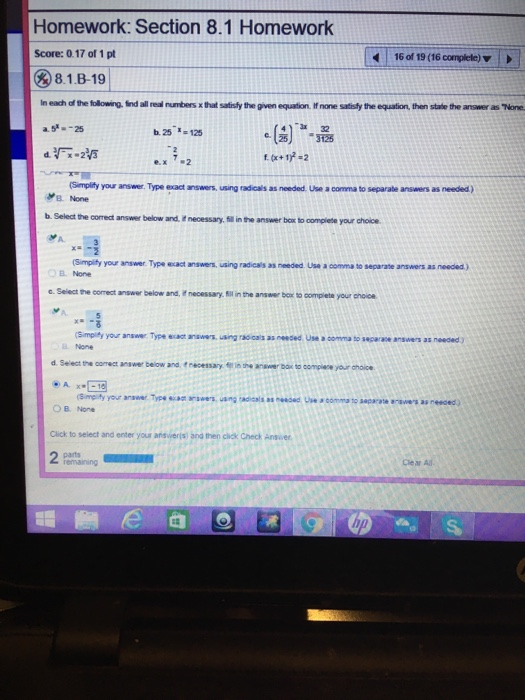 Solved Homework Section 8 1 Homework Score 0 17 Of 1 Pt 16