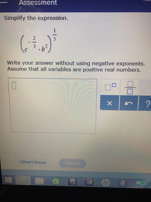 Solved Assessment Simplify the expression. 3 12 Write your | Chegg.com