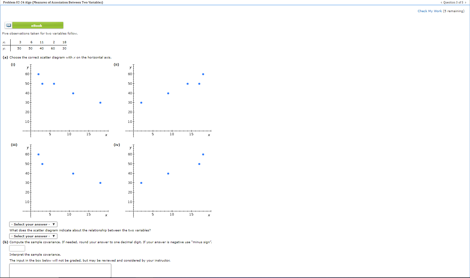 Solved Problem 02 24 Algo Measures Of Association Between