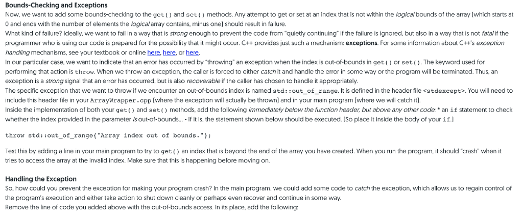Solved Wrapping Arrays In English, the word "wrap" means "to | Chegg.com