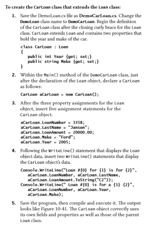 Solved To create the Carloan class that extends the Loan | Chegg.com