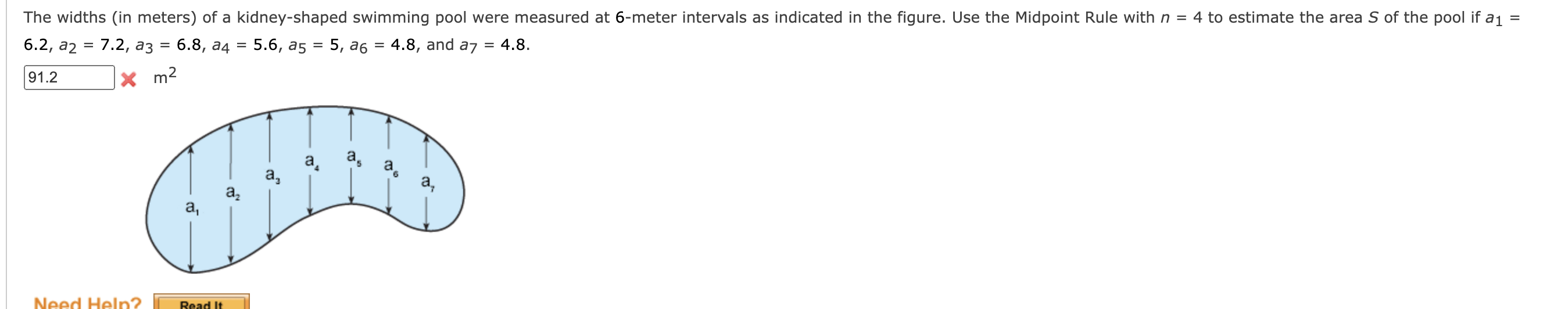 Solved 6.2,a2=7.2,a3=6.8,a4=5.6,a5=5,a6=4.8, and a7=4.8. i | Chegg.com