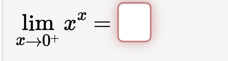 Solved limx→0+xx= | Chegg.com