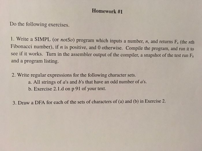 Solved Write a SIMPL (or notSo) program which inputs a | Chegg.com