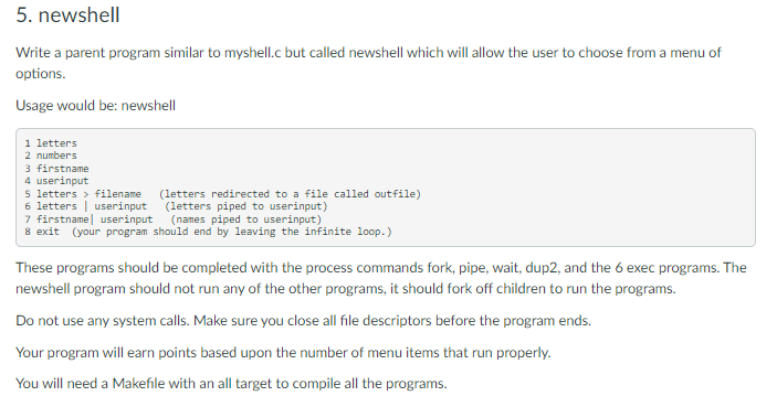 Solved The main idea of this assignment is to write a | Chegg.com