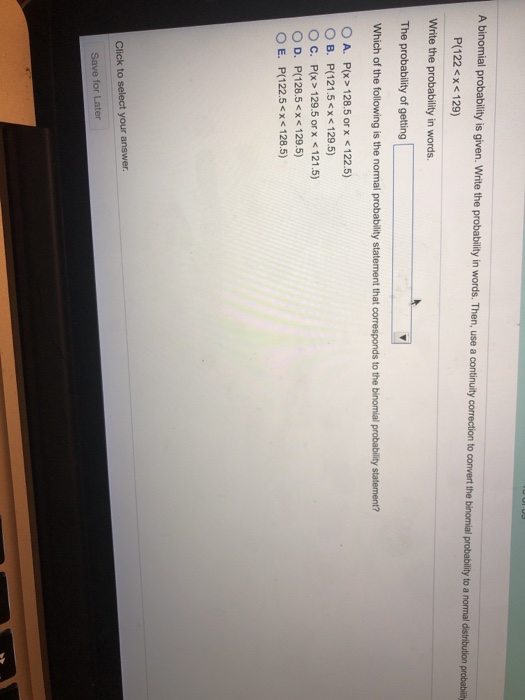 Solved A binomial probability is given. Write the | Chegg.com