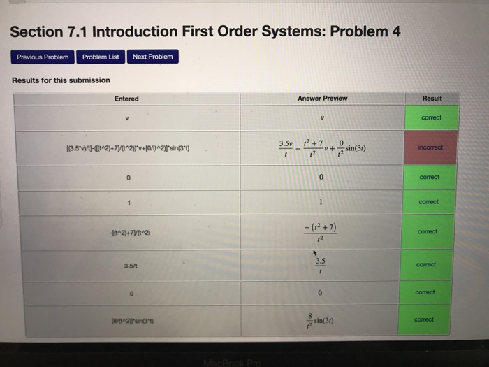 Solved Section 7 1 Introduction First Order Systems Problem