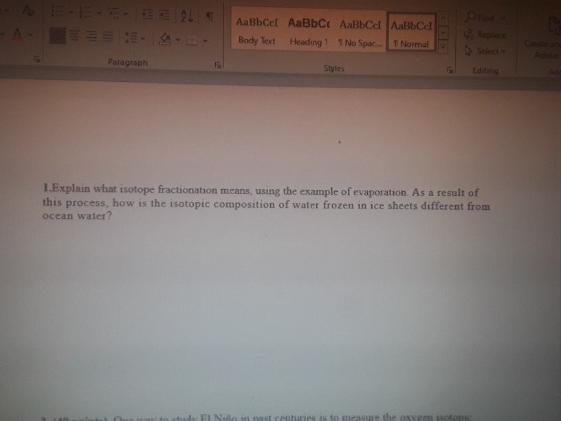 Solved 21 AaBbcc AaBbc AaBbcc AaBbCel Body Text Heading 1 1 | Chegg.com