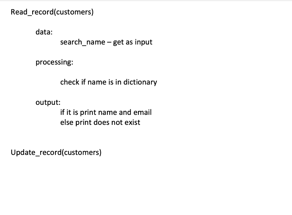 Solved Lesson Objective(s): Write a CRUD - Create, Read, | Chegg.com