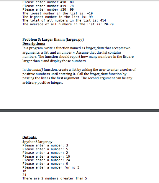 Solved Problem 1: Lottery Number Generator (lottery | Chegg.com