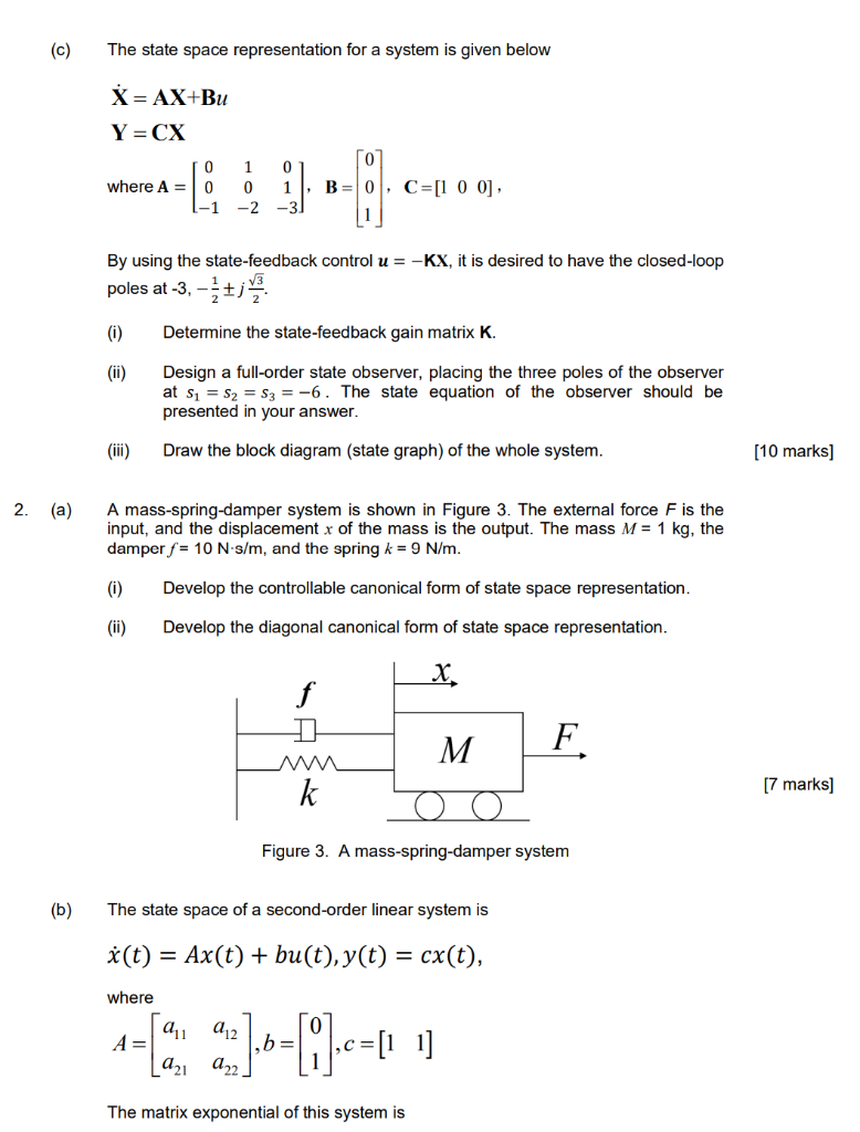 Solved 1. (a) An automatic system of water level control is | Chegg.com