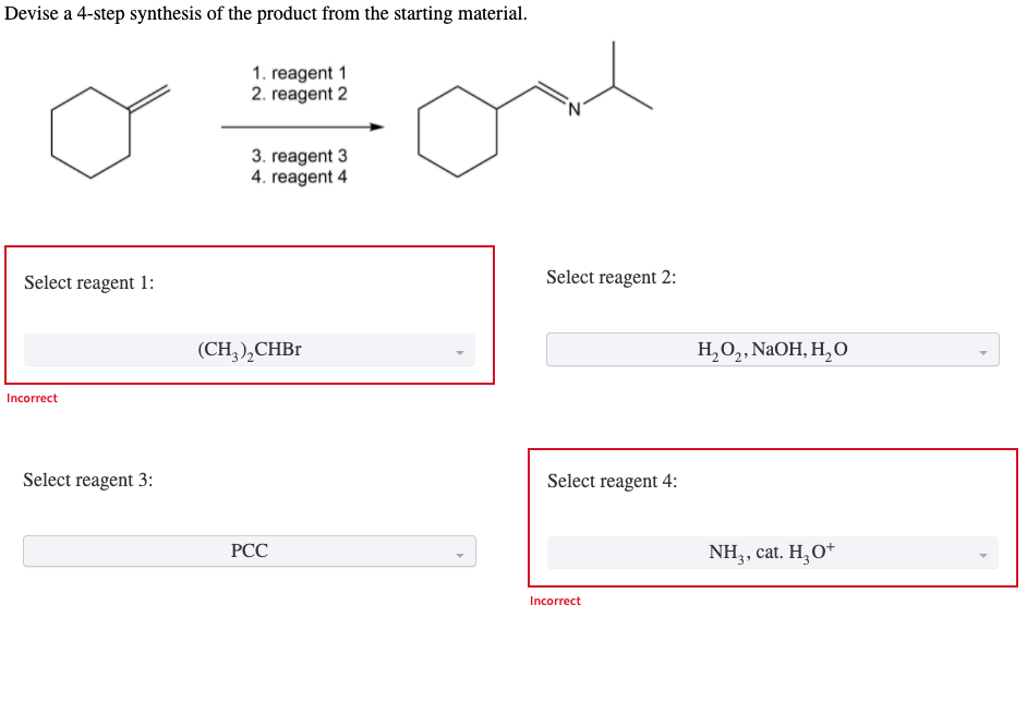Solved Devise a 4-step synthesis of the product from the | Chegg.com