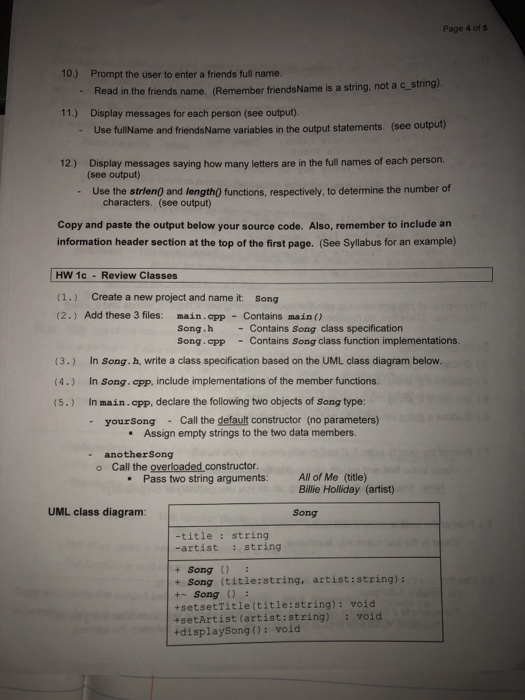 Solved Page 1 of 5 HW 1abc-(3 programs) HW 1a Display array | Chegg.com