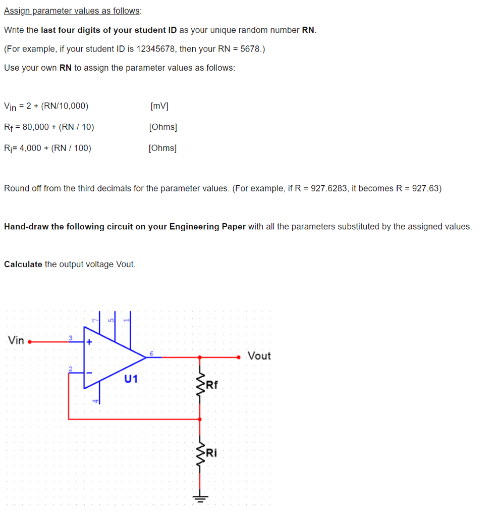 Solved Assign parameter values as follows: Write the last | Chegg.com