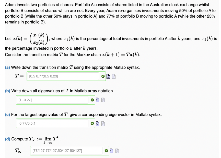 Solved Can anyone write a solution and working out for part | Chegg.com