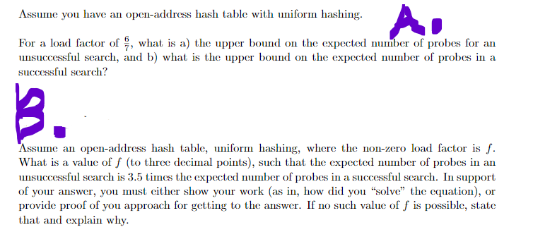 Assume You Have An Open Address Hash Table With